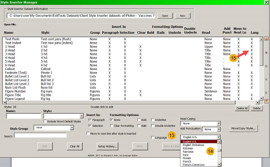 Edittools: Style Inserter